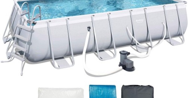Bestway Power Steel 18 ft Rectangular Pool Set | Stakelum Store